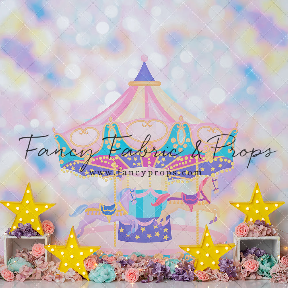 Whimsical Carousel – Fancy Fabric & Props